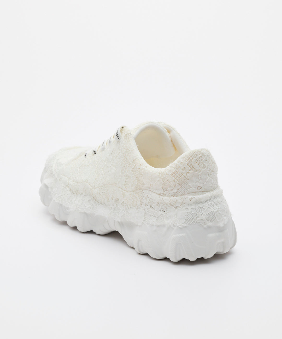 Bumpy Sole Lace Sneaker - White – MAISON MAVERICK PRESENTS