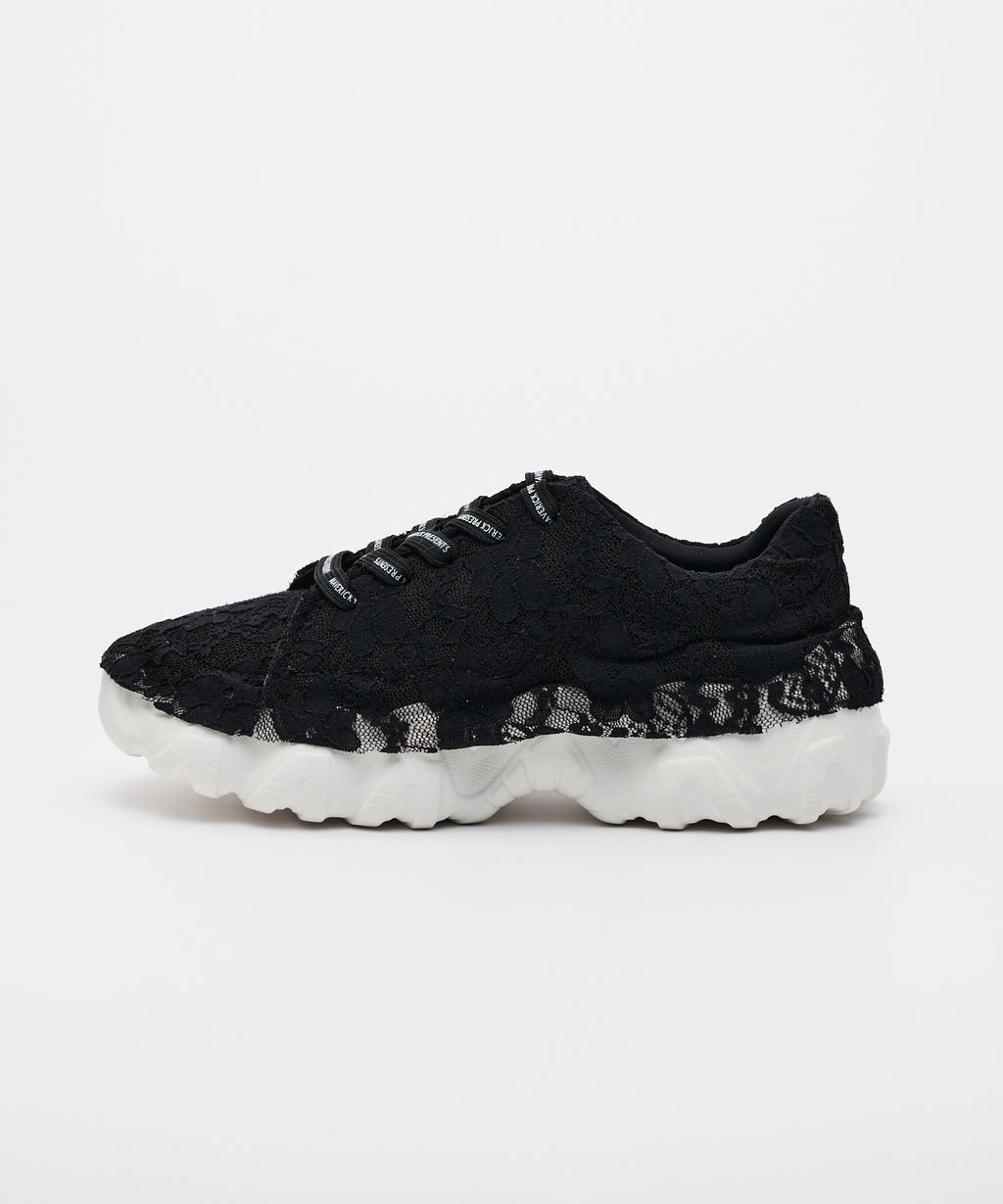 Bumpy Sole Lace Sneaker - Black – MAISON MAVERICK PRESENTS